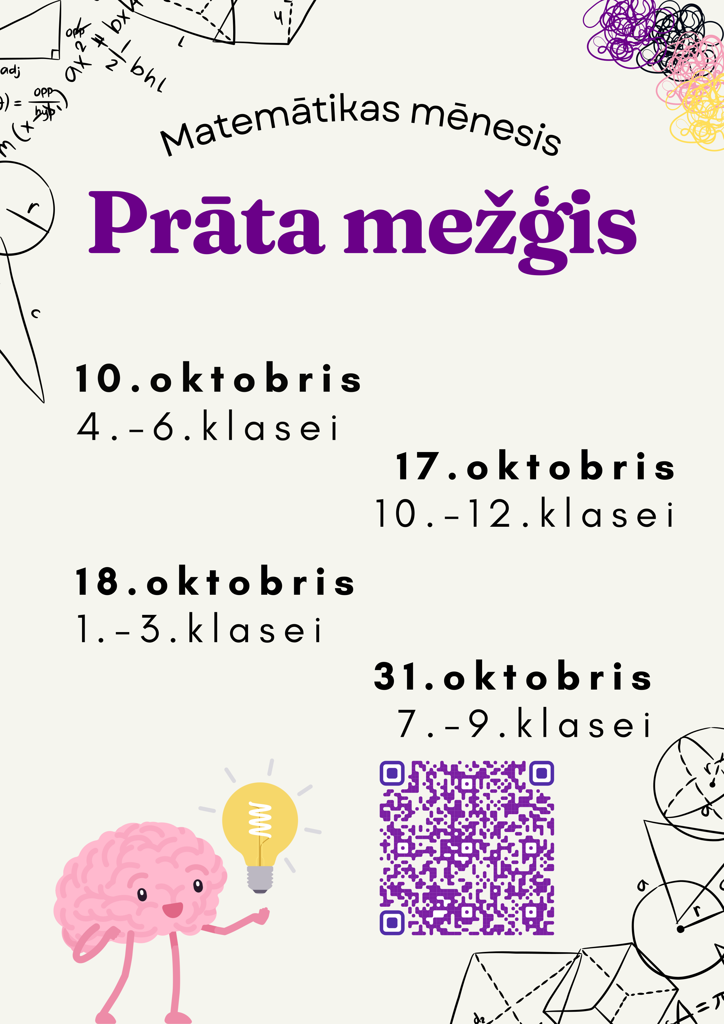 Oktobris - matemātikas mēnesis! - Rīgas Kultūru vidusskola